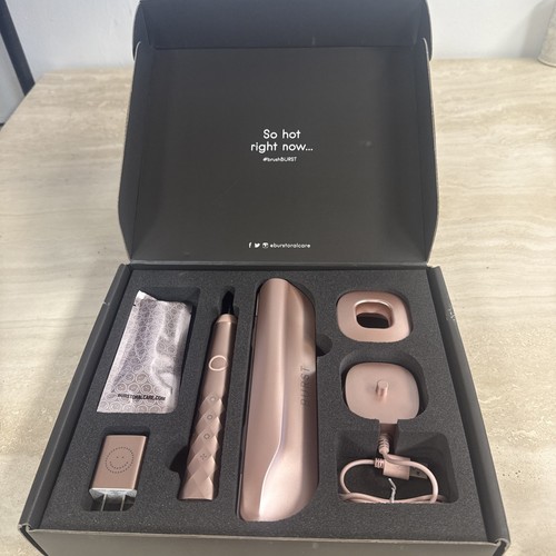 BURST Sonic Toothbrush Rose Gold Pink Travel Case Electric Replacement ...