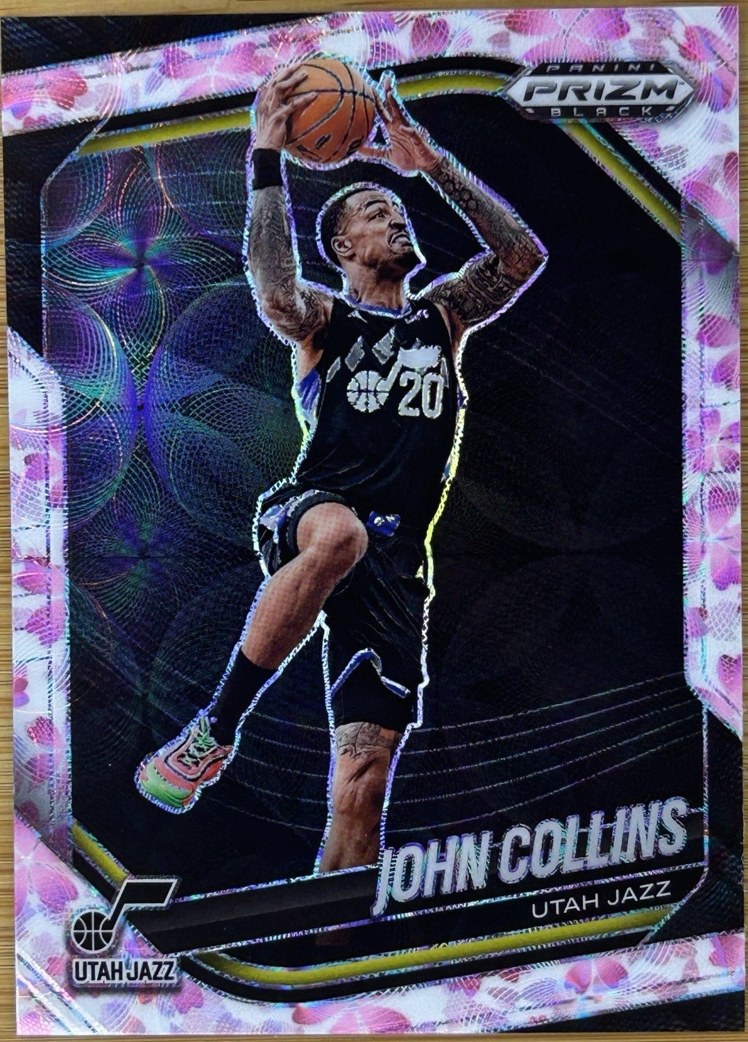 2024-25 Panini Prizm Black - John Collins, John Collins #44 Cherry ...