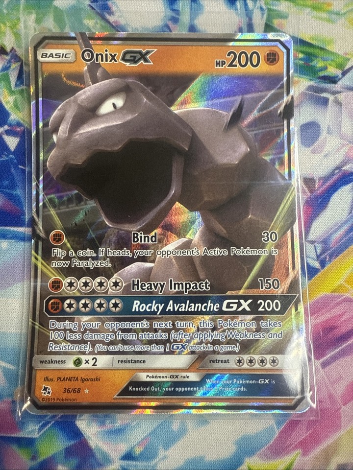Onix GX 36/68 - NM - Hidden Fates, SM Pokemon | eBay Australia