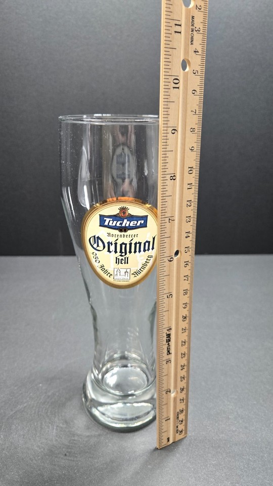 Tucher Nürnberger Original Hell Beer Glass German Lager Pilsner Tall | eBay