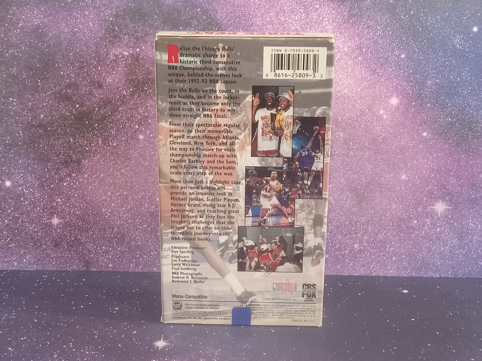 Chicago Bulls 1993 NBA Championship VHS Tape Three-Peat 92/93 Season ...