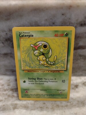 Caterpie 45/102 Base Set - Common - Pokemon Card TCG - WOTC | eBay