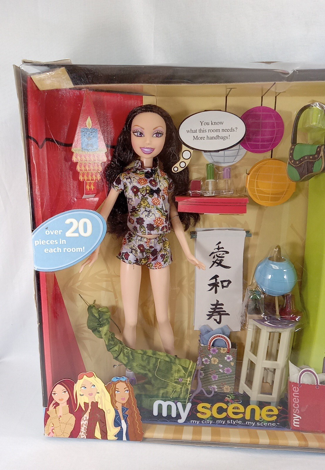 Mattel+Barbie+My+Scene+Nolee+Bedroom+Doll+Room+Playset+Getting+Ready+ ...