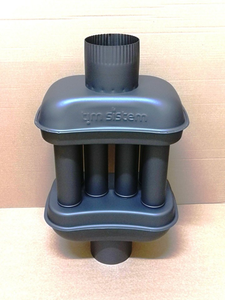 4,7'' / 120mm Flue Pipe Heat Exchanger Radiator Woodburner Fireplace ...