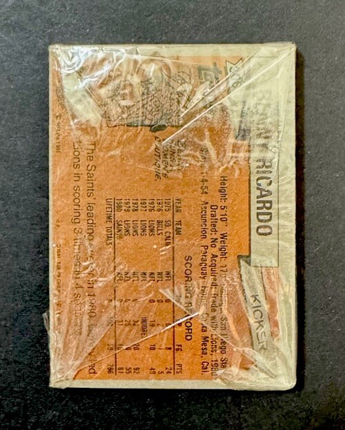 1981 Topps Football Unopened Cello Pack w Mean Joe Green Top, Pittsburg ...