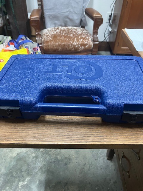 Colt Hard Plastic Blue Pistol Case w/foam 15" wide OEM - will fit a ...