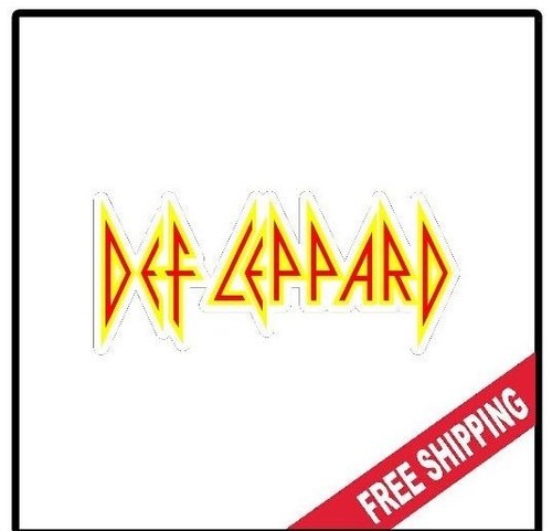 Def Leppard Vinyl Wall logo Decal Sticker Heavy Metal Band Rock 80's ...