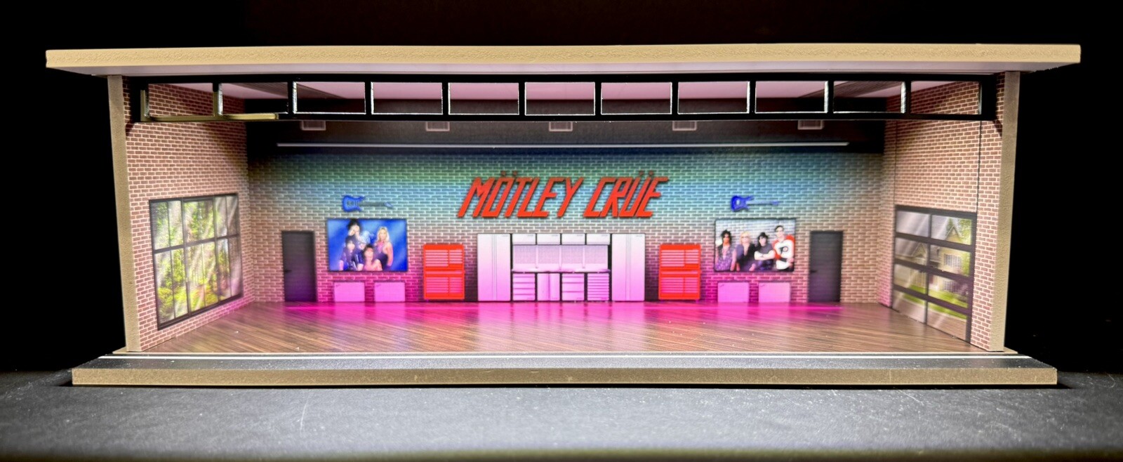 Motley Crue Theme FOR Hot Wheels 1:64 Model Diorama Garage LED Lighting ...
