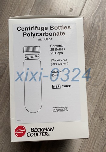 NEW Beckman Coulter 357002 50ml polycarbonate centrifuge bottle By DHL ...