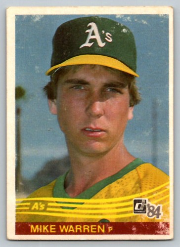 1984 DONRUSS MIKE WARREN RC OAKLAND ATHLETICS #631 | eBay