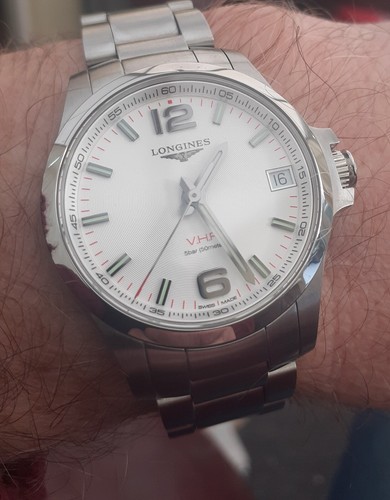 Longines Conquest V.H.P. Silver Women's Watch - L33164766 for sale ...
