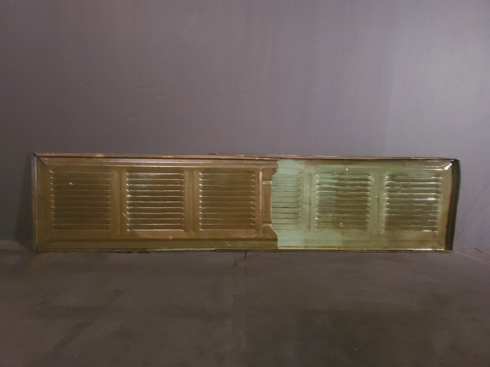 Antique Vintage Adjustable Farmhouse Metal Louver Window Screen ...