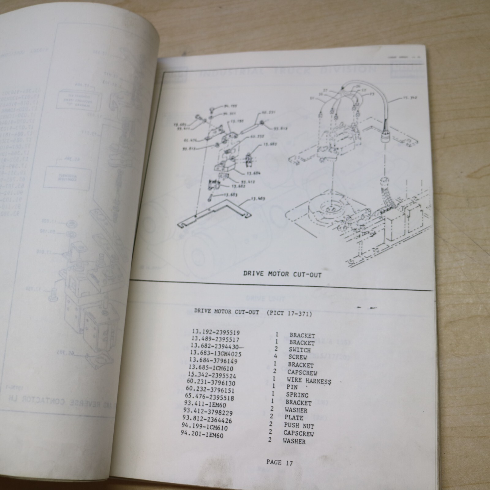 CLARK TM247-6627 GE CONTROL Forklift Parts Manual book catalog list ...