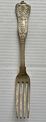 U.S. NAVY KINGS PATTERN FOULED ANCHOR DINNER FORK 1835 R. WALLACE ...