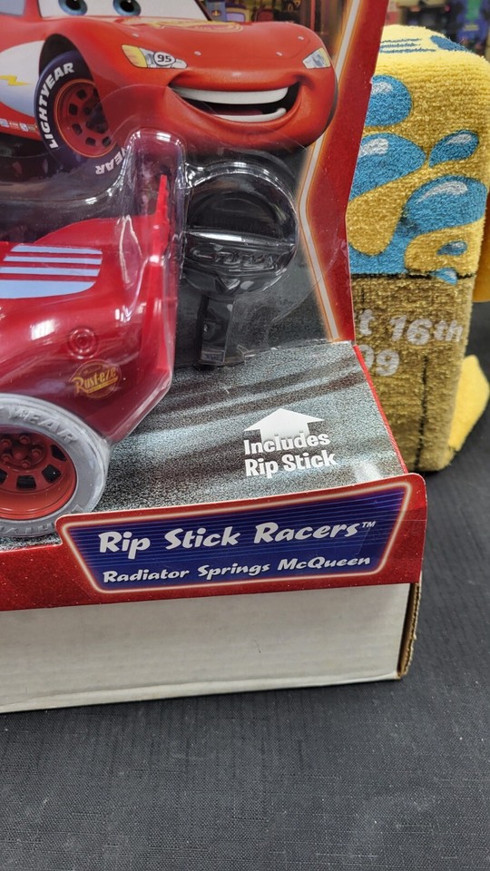 NIB RADIATOR SPRINGS MCQUEEN SUPERCHARGED RIP STICK RACERS DISNEY PIXAR ...
