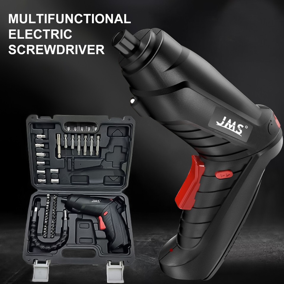 48Pcs Cordless Screwdriver Set, Electric Screwdriver USB Rechargeable ...