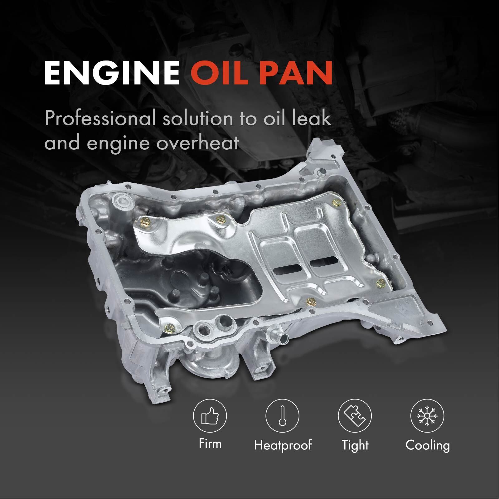 Engine Oil Pan w/ 15 Hole Aluminum for Honda CR-V 1.5L Turbo 2018 11200 ...