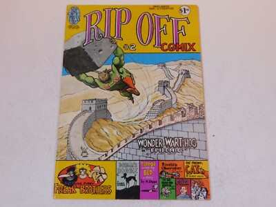 RIP OFF COMIX #2 Freak Brothers Wonder Warthog 1977 Underground Comic ...