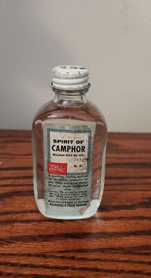 Vintage Spirit Of Camphor Glass Bottle Blake Drug Co | eBay