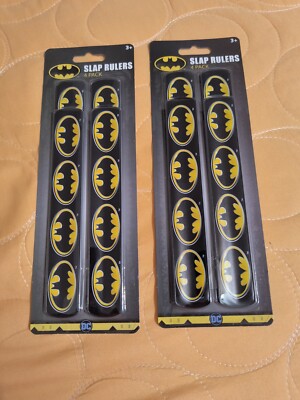 DC Comics Batman 🦇 Birthday Slap Rulers Bracelets Party Favors 8-pack 🆕 ...