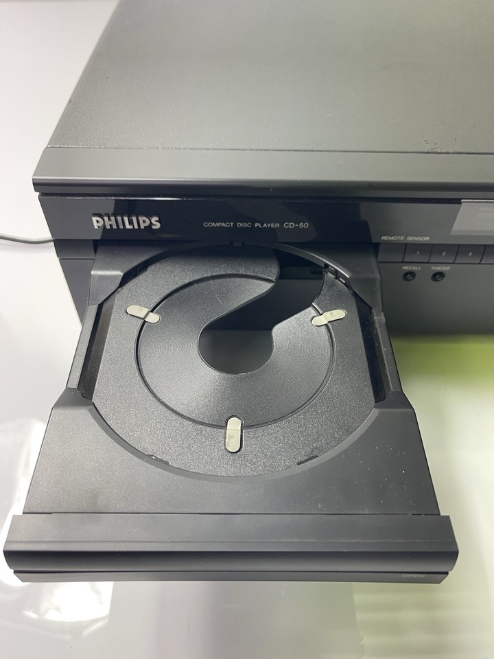 Vintage Philips CD Compact Disc Player CD-50 Made In Belgium 1989 | eBay