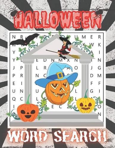 Halloween Word Search: Happy Halloween Activity Book. Word Find Puzzle ...