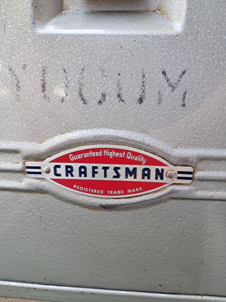 Vintage Craftsman 7 drawer Machinist Tool Box Oval Emblem With Key | eBay