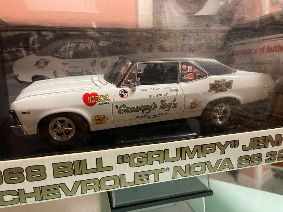 GRUMPY 4-LIFE! PEACHSTATE 1/18 BILL GRUMPY JENKINS SS 396 NOVA W/box ...