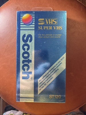 Scotch 3M ST120 High Standard Blank Super VHS Tape/Sealed New | eBay