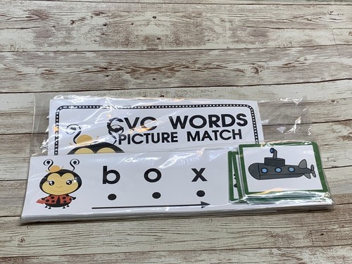 Lady Bug - Themed Learning Centers - Laminated - CVC Word Picture Match ...