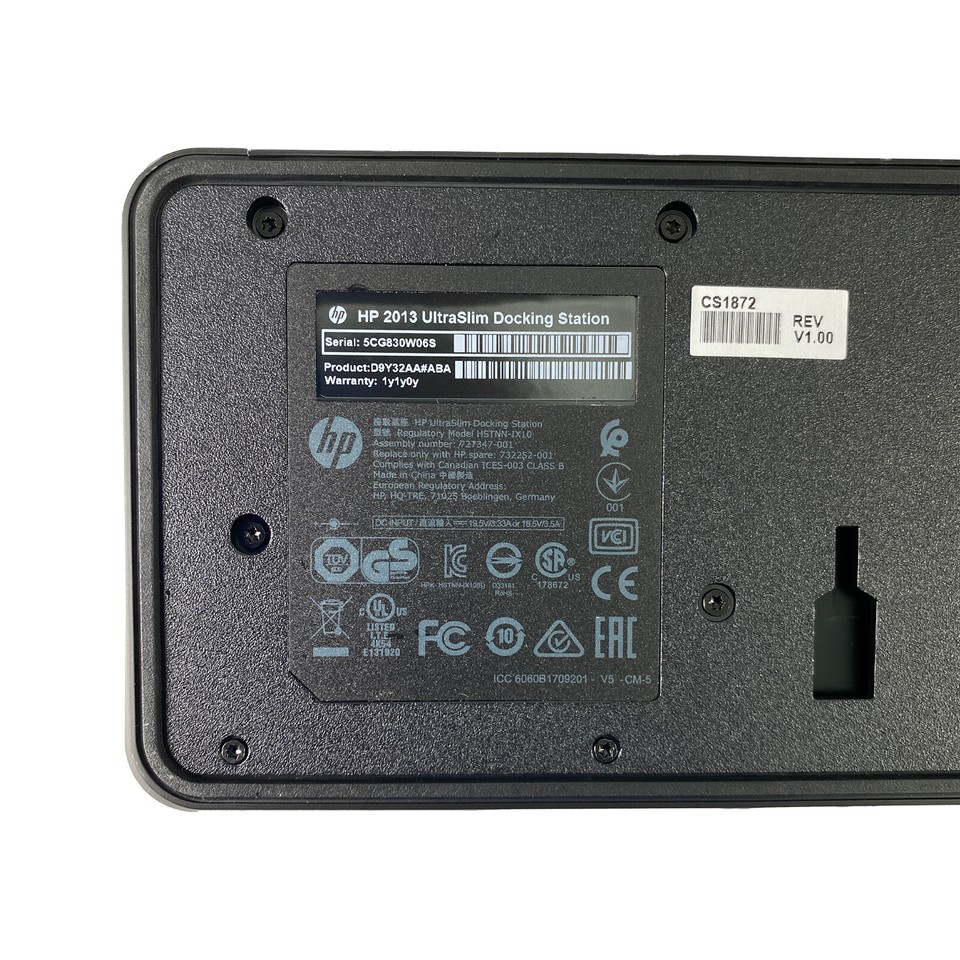 HP UltraSlim Docking Station for HP EliteBook 840 G6 845 G2 850 G5 G6 ...