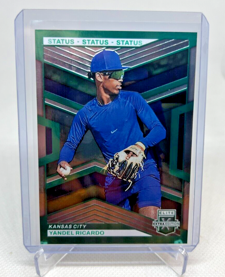 2023 Panini Elite Extra Edition Status YANDEL RICARDO RC Green 108/499 ...