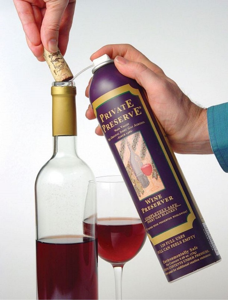 4 PK PRIVATE PRESERVE WINE PRESERVER INERT GAS AEROSOL BOTTLE SPARGING ...