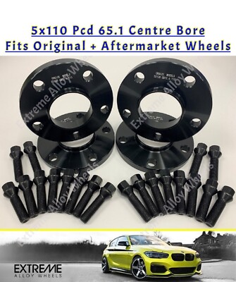 Alloy Wheel Spacers 20mm Fit Vauxhall Adam Astra G Corsa Zafira Bolts ...