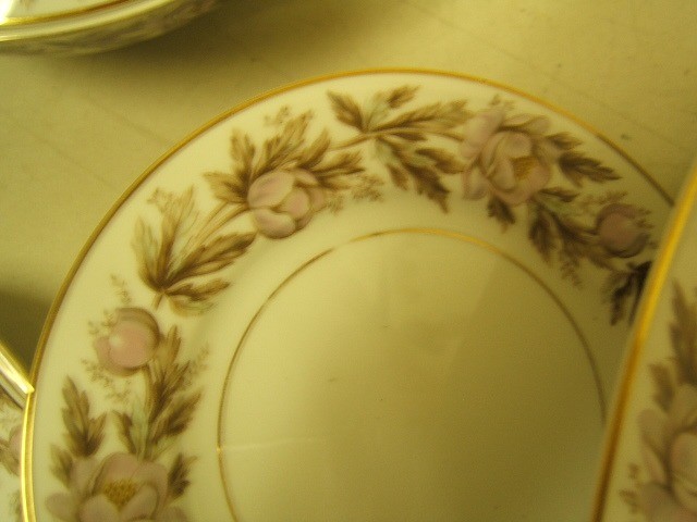 Noritake China Japan set of 77 pcs, beautiful pink blossom flower on ...