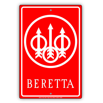 Pietro Beretta Weapon Factory Firearms Logo Gun Targets Aluminum Metal ...
