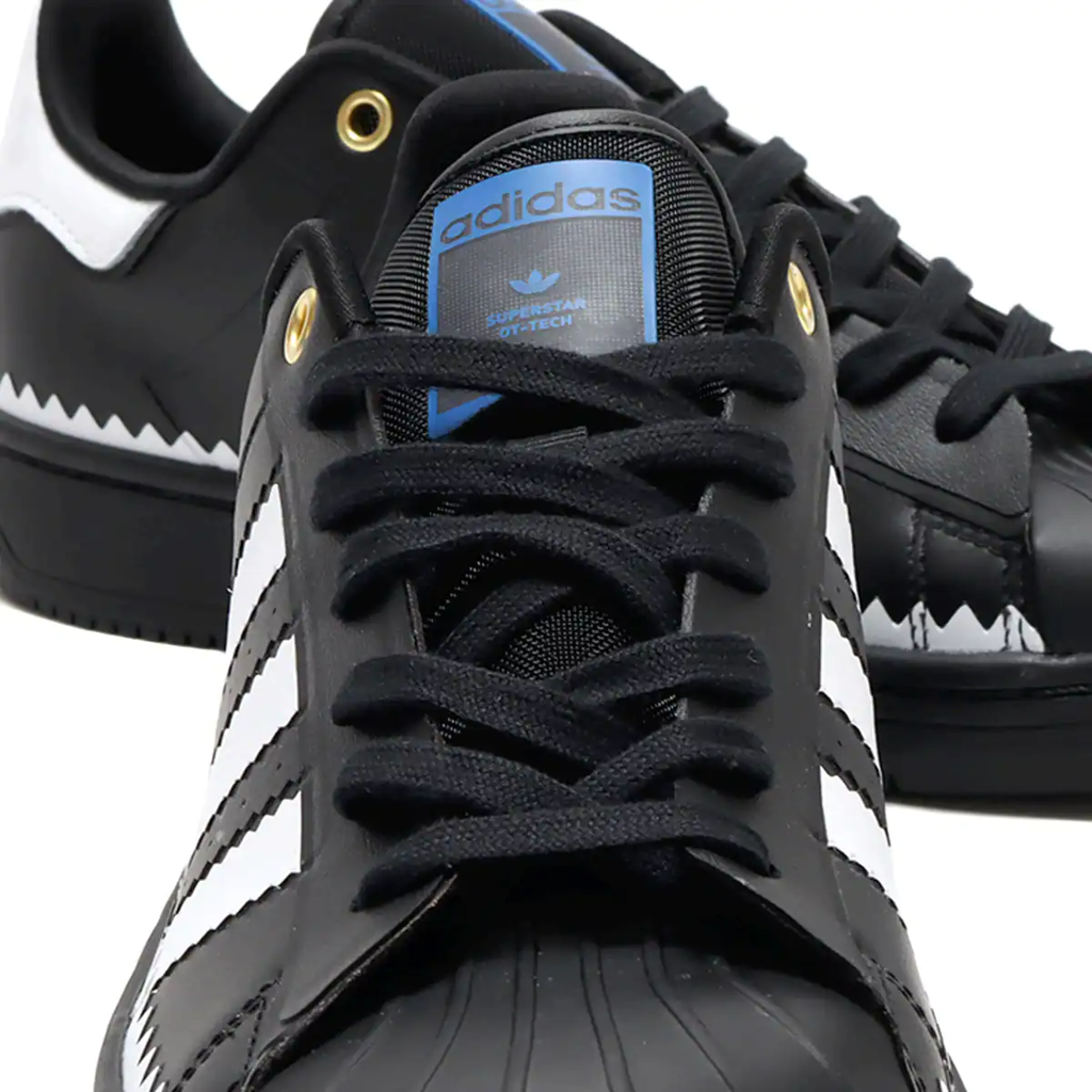 adidas Superstar Tech Black Low Top Shoes Lightweight Retro Sneakers ...