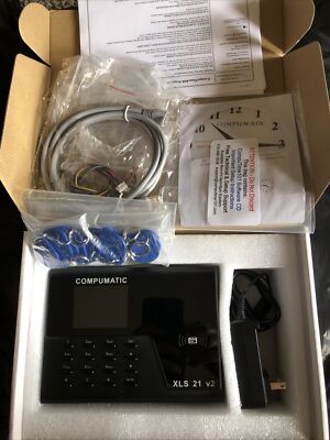 Compumatic XLS 21 v2 PIN & RFID Prox FOB Time Clock System w/ WiFi TCP ...