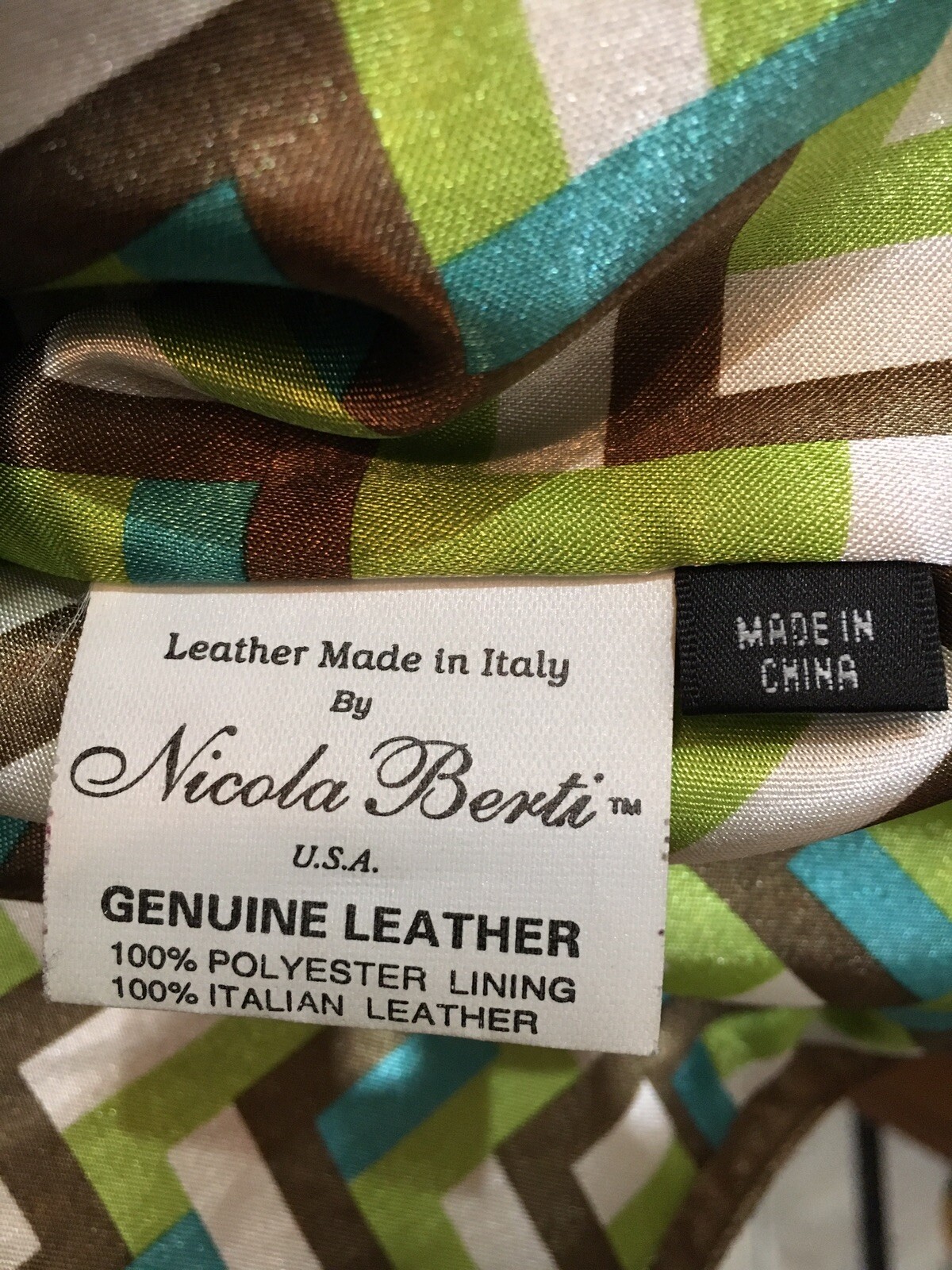 Nicola Berti Italian Leather Bronze Jacket Size S Sma… - Gem