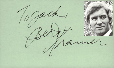 Bert Kramer Signed Auto 3x5 Index Card Mission Impossible | eBay