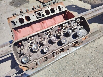1972 CHEVY 402 BIG BLOCK 2 BOLT MAIN CYLINDER HEADS 6272292 ENGINE ...