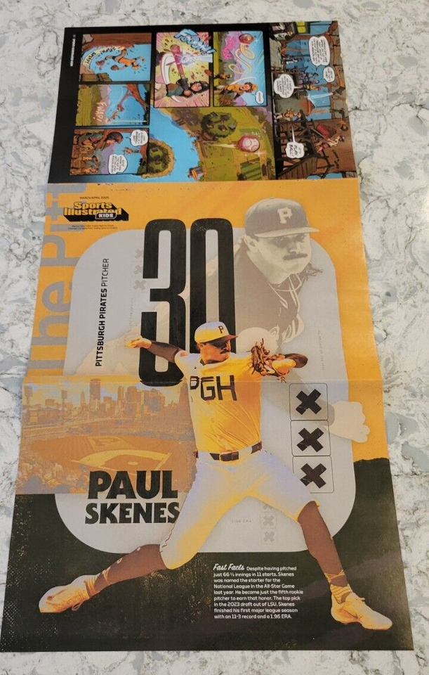 COOPER FLAGG ROOKIE PAUL SKENES POSTER Sports Illustrated SI for Kids ...