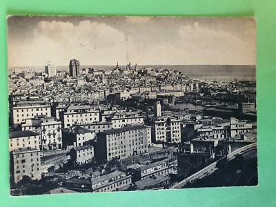 Carte Postale d'Italie GF 1950 GENOVA le port vue Générale | eBay