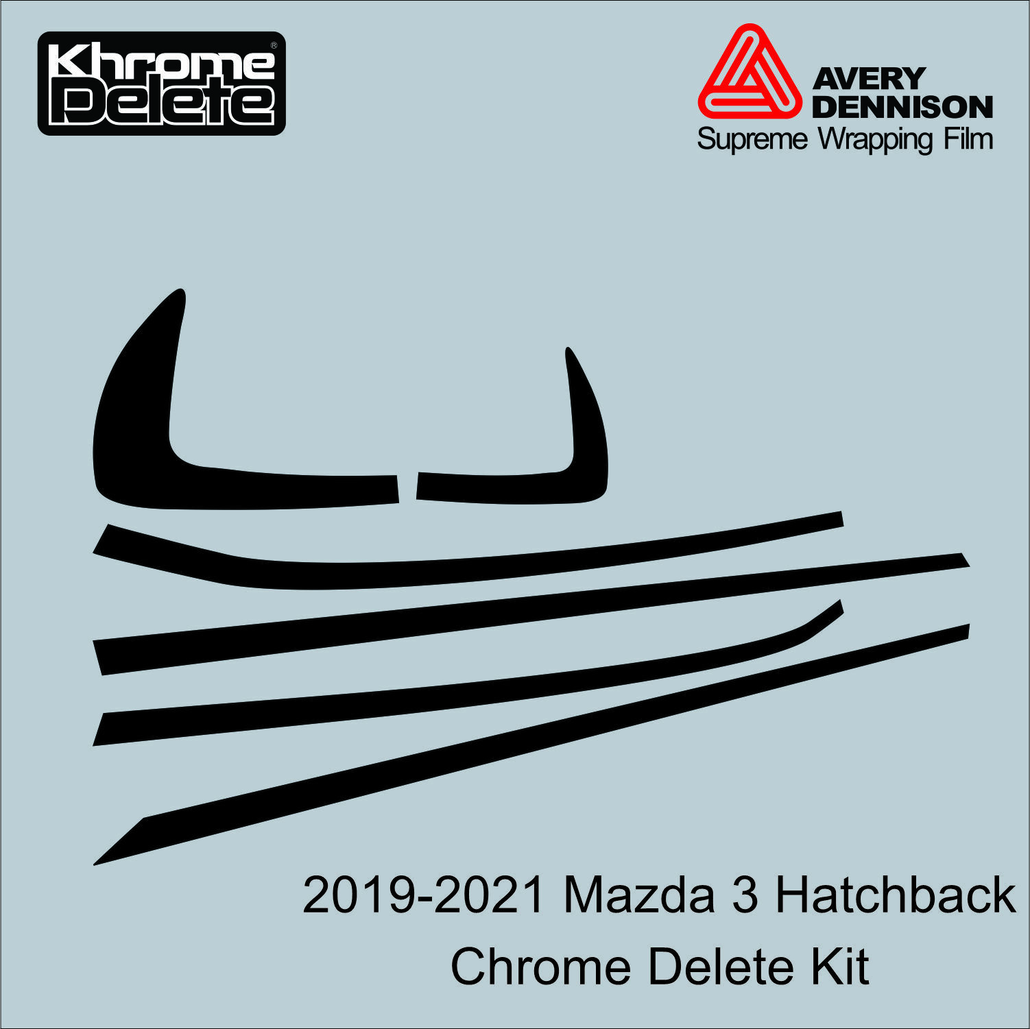 2019-2024 Mazda 3 Hatchback Chrome Delete Overlay | eBay