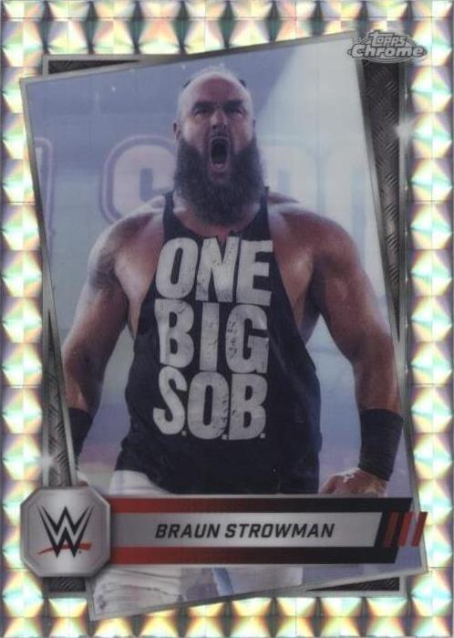 2025 Topps Chrome WWE - Braun Strowman #158 Geometric Refractor for ...