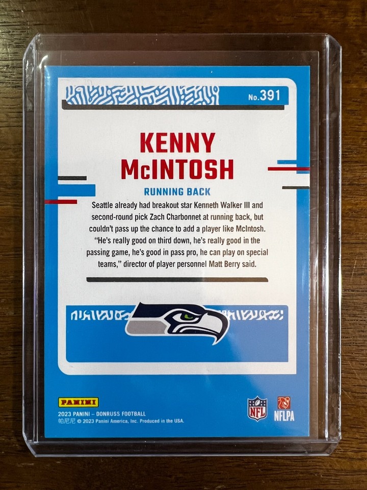 2023 Donruss Football Rated Rookie Kenny McIntosh #391 Seahawks | eBay