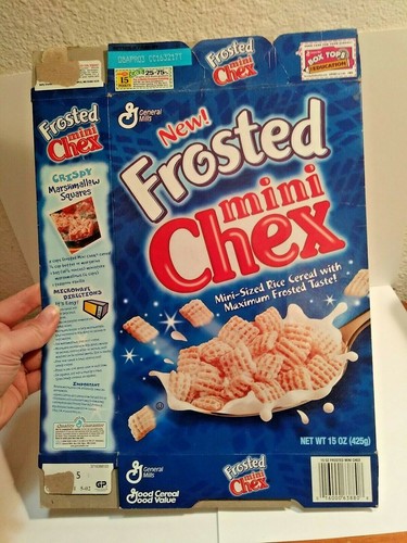 Frosted Mini Chex Cereal Box 2003 Amazing maze MP 934 | eBay