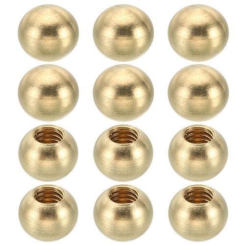M6x12mm Thread Cap Nuts Knob, 12pcs Brass Ball Lamp Decoration Screw ...