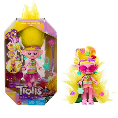 DreamWorks Trolls Band Together Hairsational Reveals Viva Fashion Doll ...