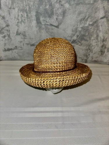 Vintage retro 80s straw sun Hat shells EUC JHats | eBay